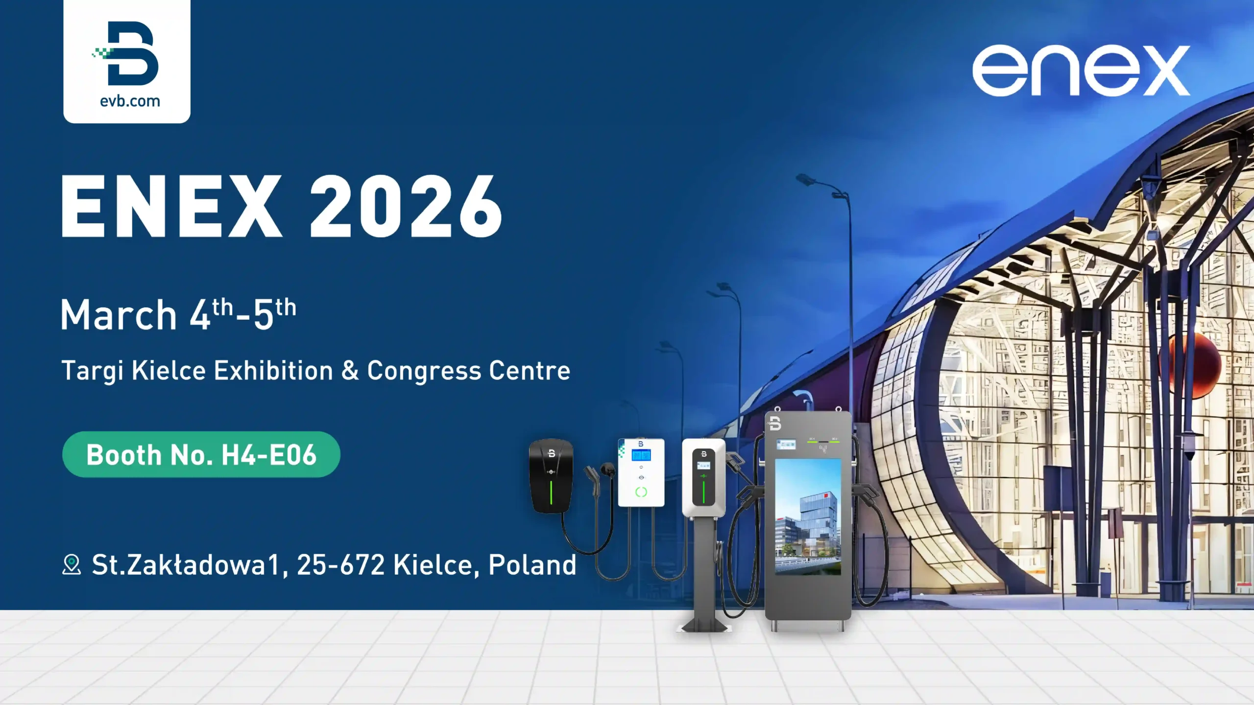 Meet EVB at ENEX 2026: Smart EV Charging Solutions for the European Market